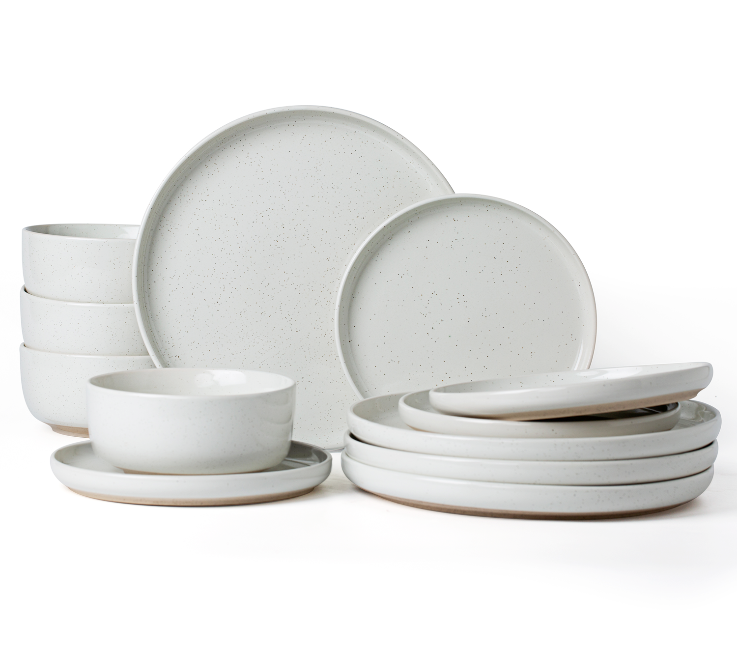 Richmount Milkyway 12-Piece Dinnerware Sets, Stoneware Dishes – Richmount