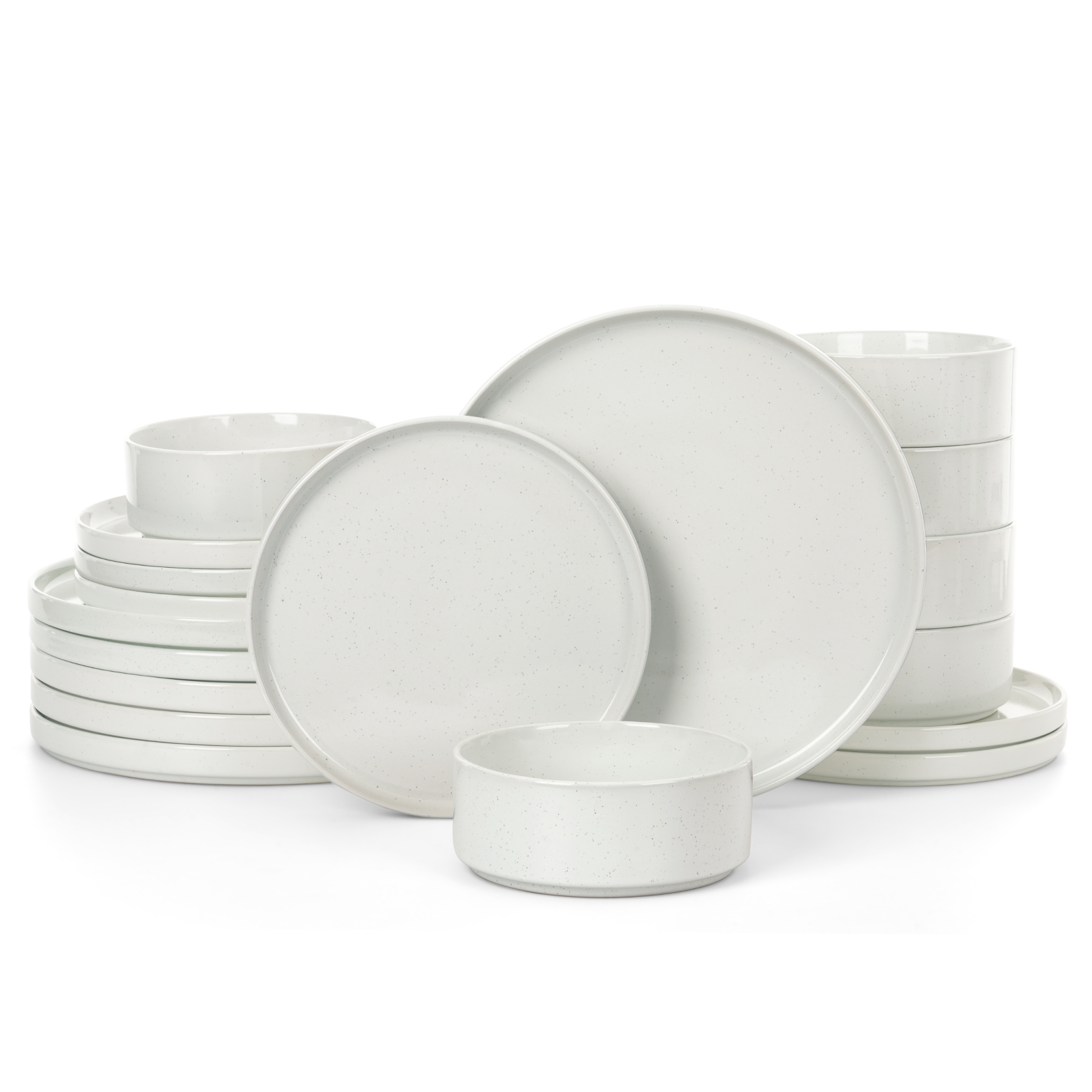 Richmount Nebula 18-Piece Dinnerware Sets, Stoneware Dish Set for 6 ...