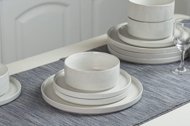 Richmount Nebula 12-Piece Dinnerware Sets, Stoneware Dish Set for 4 ...