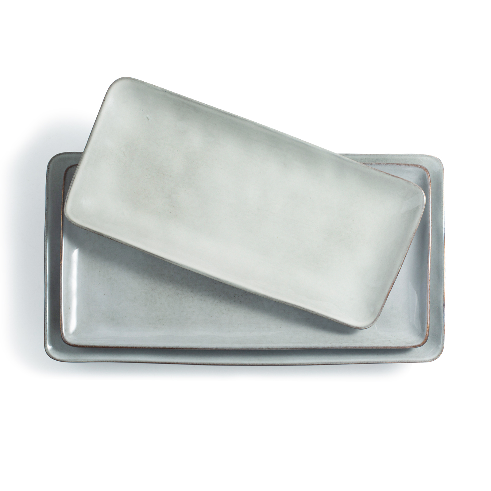 Ocean Series 3 Pieces Serving Platter Set, Rectangular – Richmount