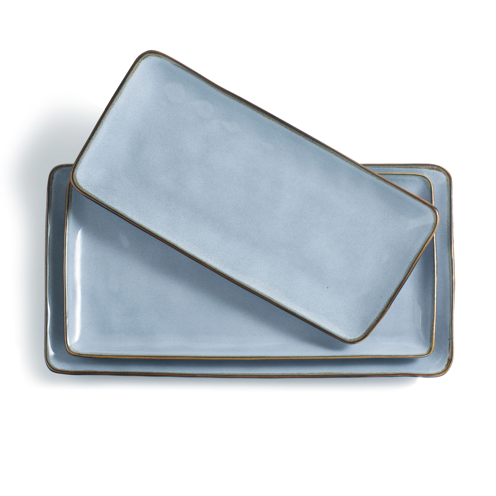 Ocean Series 3 Pieces Serving Platter Set, Rectangular – Richmount